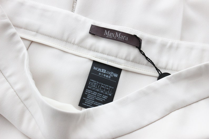 2000s Max Mara Wide Leg Tailored Ivory Bridal Trousers - Etsy
