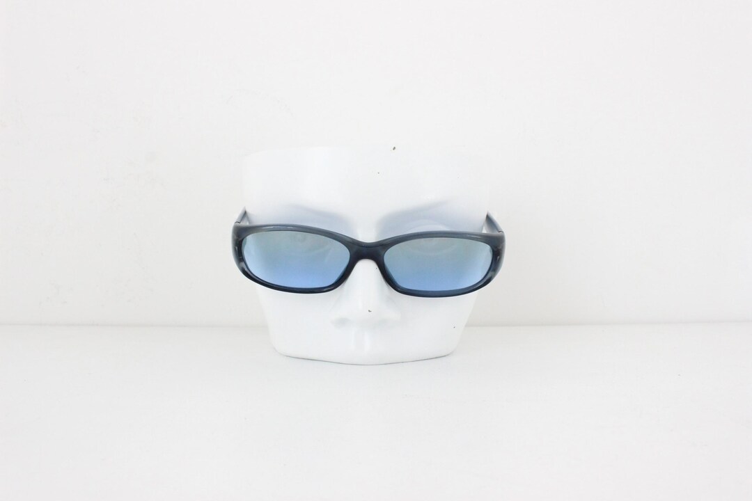 FRENCH COLLECTION Y2K Revlon Techno Baby Blue Tinted Lens Futuristic ...