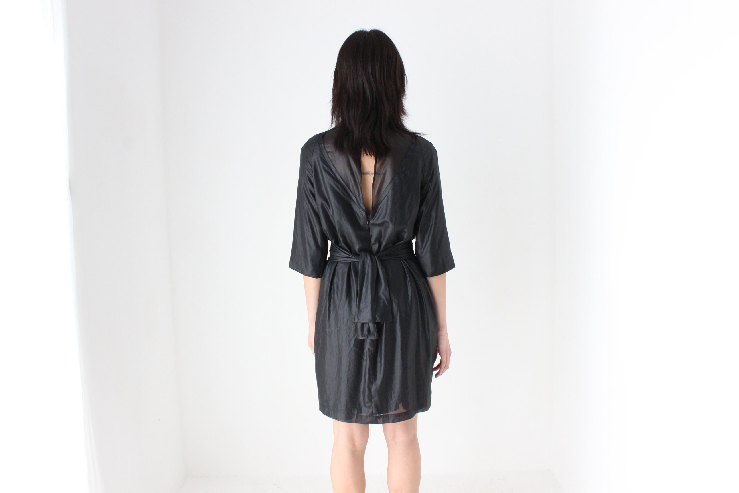 2000s Nicola Finetti Luxury Metallic Leather-look Party Dress - Etsy