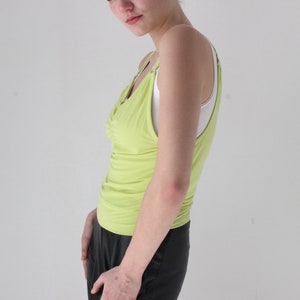 Futuristic Y2K Chic & Minimal Layered Jersey O-ring Tank Top - Etsy