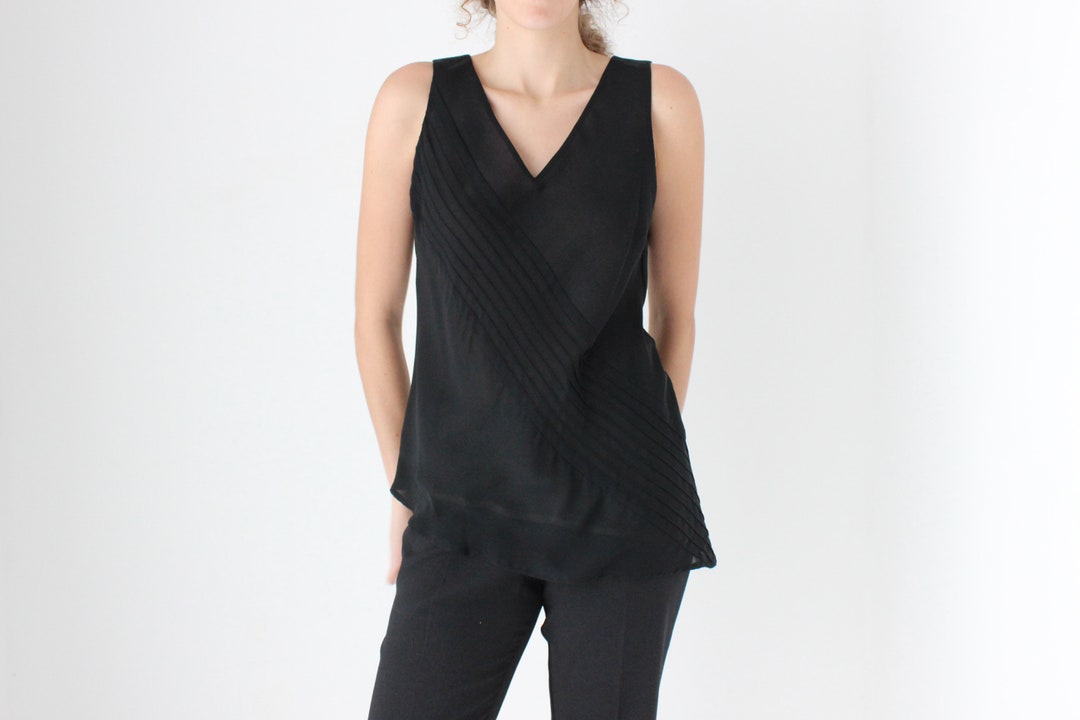 90s Minimal, Floaty Simple Bias Cut Tank Top - Etsy