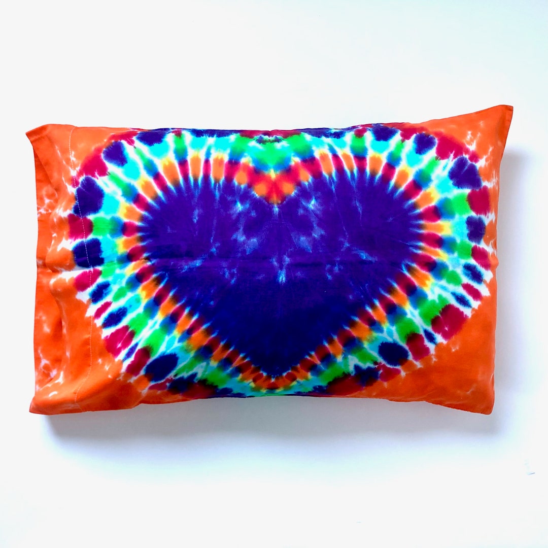 Tie Dye Pillowcase Heart Tie Dye Tie Dye T Teen T Etsy