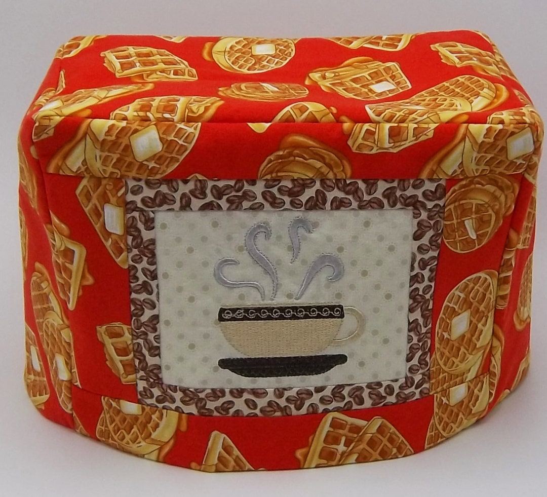Coffee & Waffles Toaster Cover – Quilted 2-slice Toaster Cozy ...