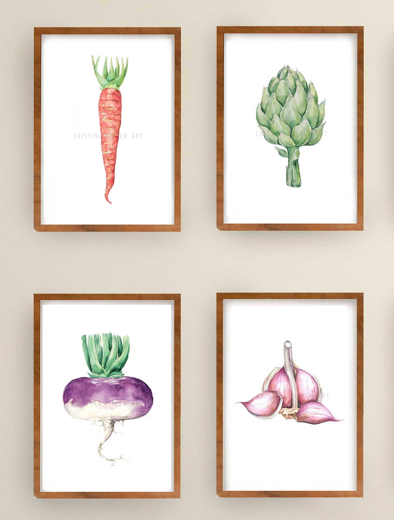Vegetables and Fruit Print Individual Option Set Option Set - Etsy