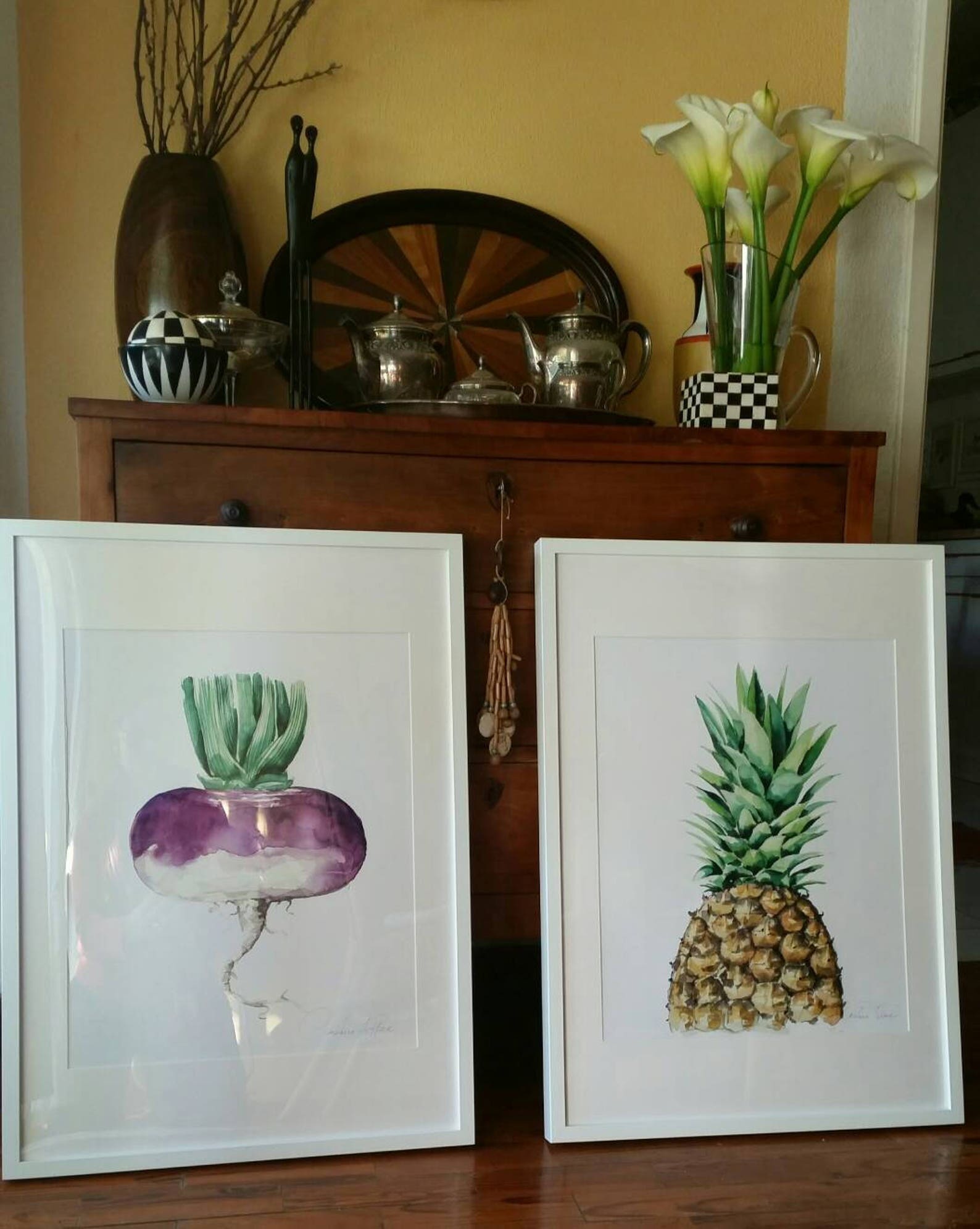 Vegetables and Fruit Print Individual Option Set Option Set - Etsy