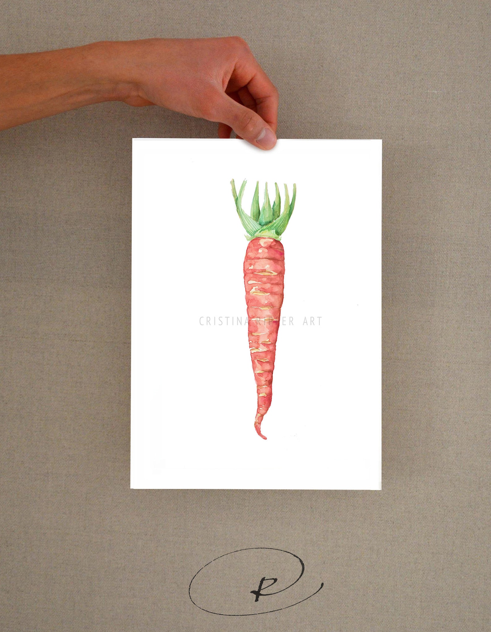 Carrot Print, Vegetable Print, Carrot Art Print, Modern Kitchen Print ...