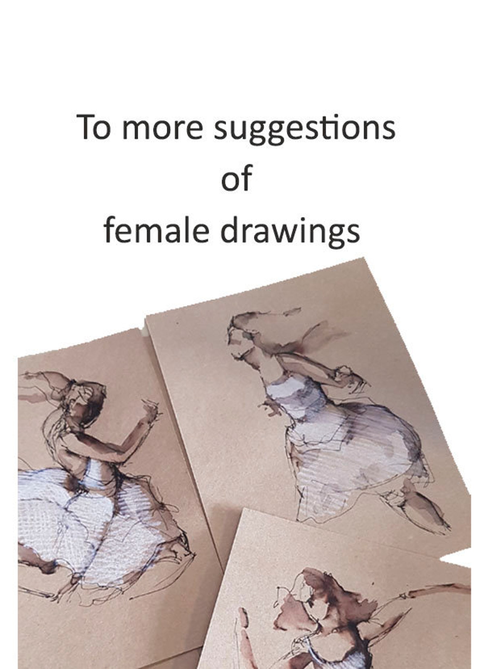 Original Drawing, Original Female Art Drawing, Ink Art, Ink Drawing ...