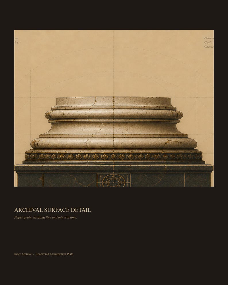 Inner Archive - Column Base Study | Digital Archive Edition Plate XIV ...