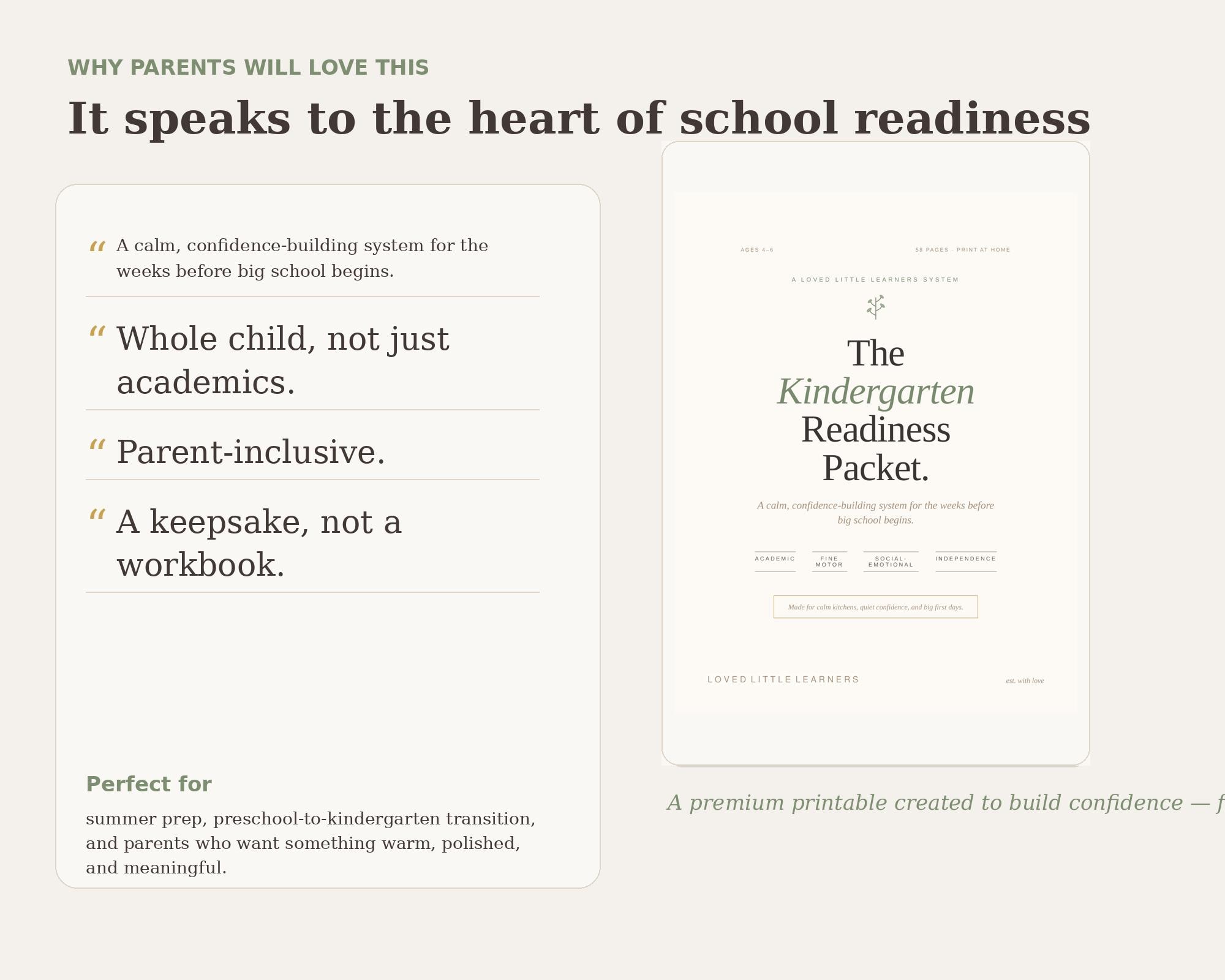 Kindergarten Readiness Packet Printable, Preschool Prep Workbook ...