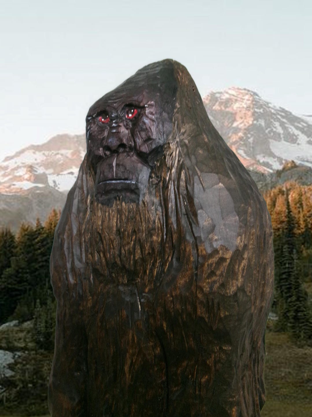 Sasquatch" - My 2 Foot Tall Hand Carved Figure, Signed Figure - Etsy
