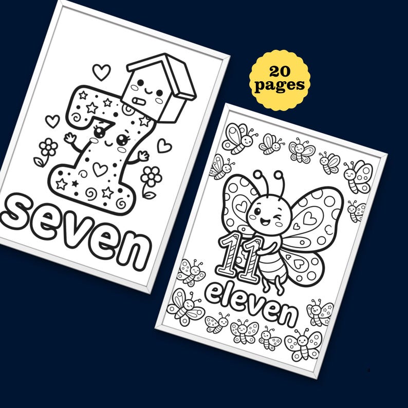 Kawaii Spring Math Coloring Pages, Numbers 1-10 Activity Book (digital ...