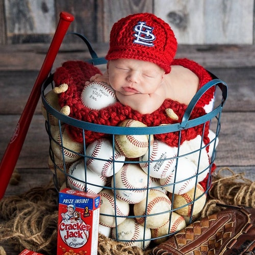 Newborn Baby ST LOUIS CARDINALS Baseball Cap Hat Custom Made - Etsy