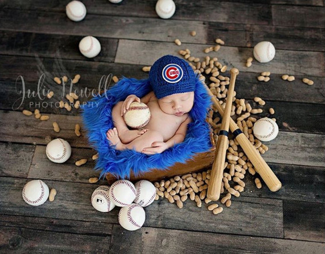 Pink Baby Girl Chicago Cubs Cubbies Cap Hat Outfit Hand Knit | Etsy