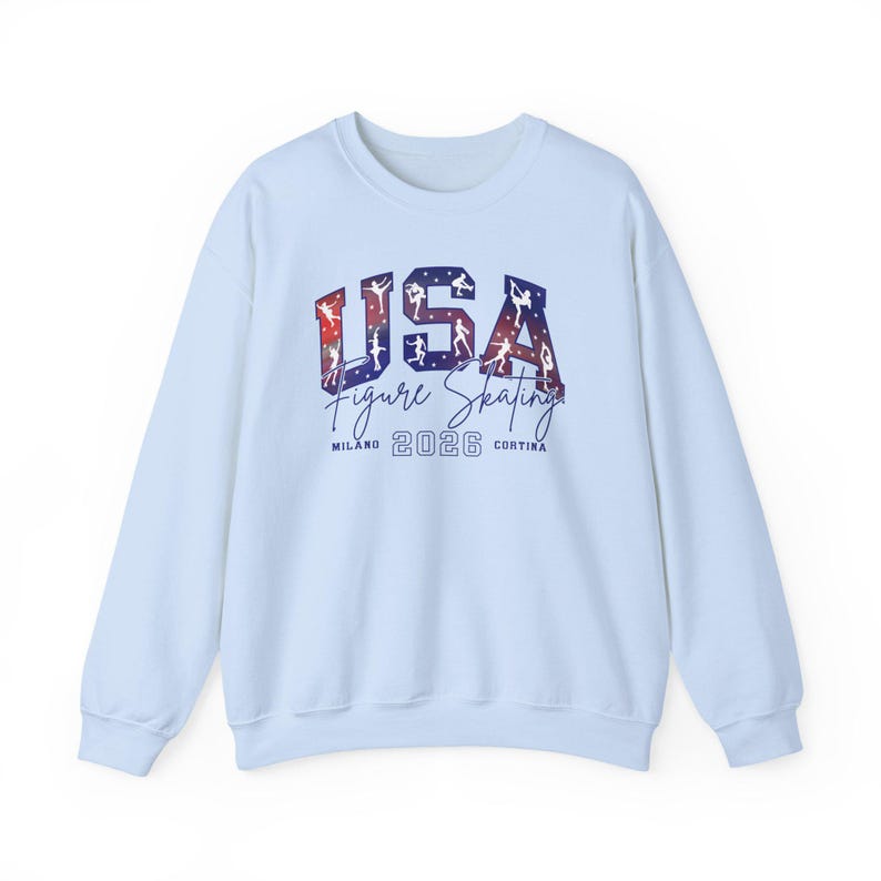 Figure Skating Sweatshirt Milano Cortina Winter Games Merchandise USA ...