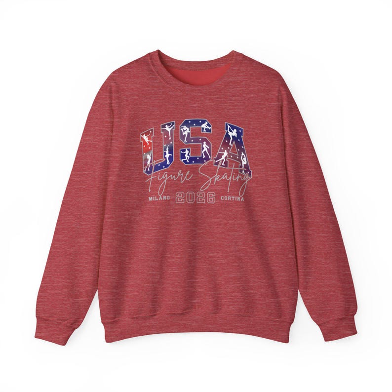Figure Skating Sweatshirt Milano Cortina Winter Games Merchandise USA ...