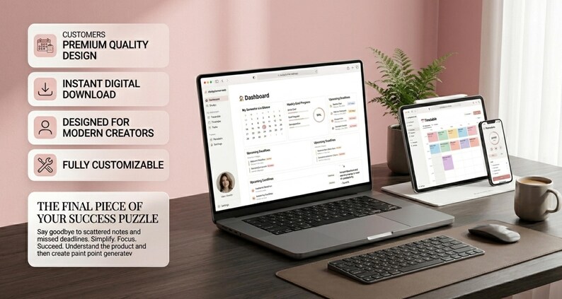 Student Study Planner Bundle, Planner Web App, GPA Tracker Exam Planner ...