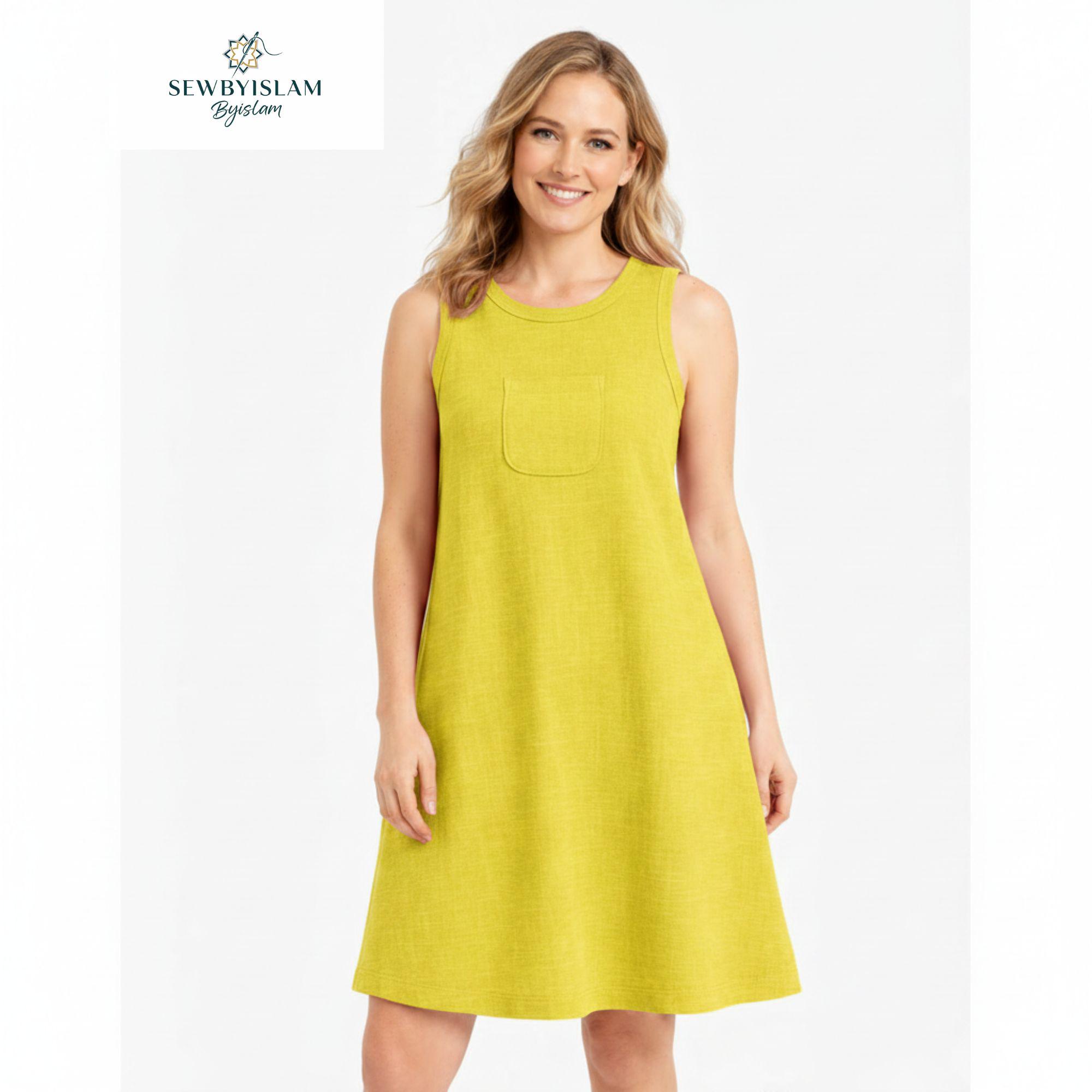 A-line Dress Sewing Pattern, Easy Summer Style, Beginner Friendly (PDF ...