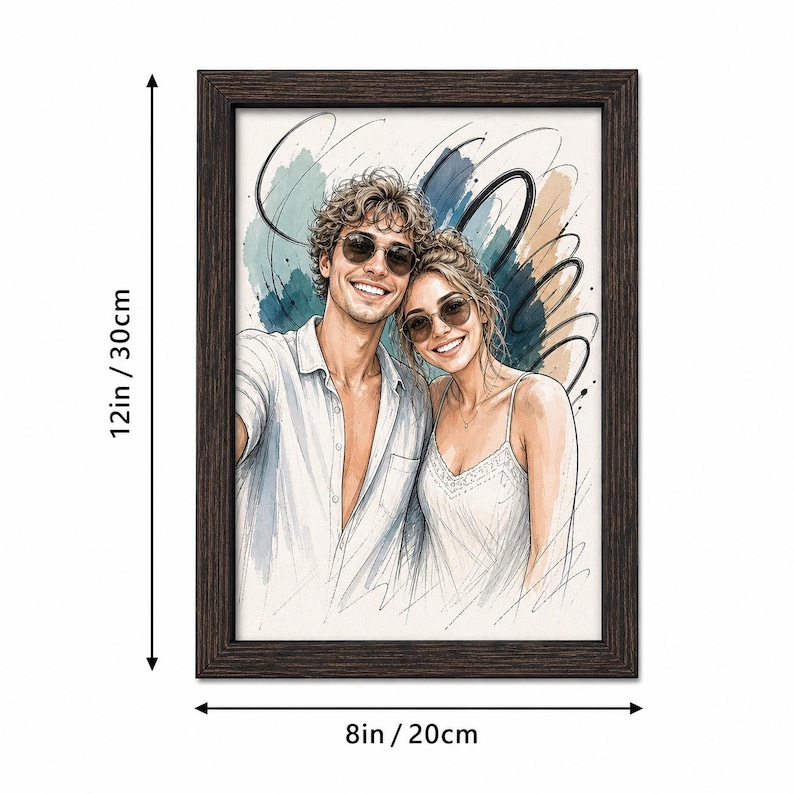 Custom Wooden Sketch Art, Personalized Family Portrait Gift, Pet ...