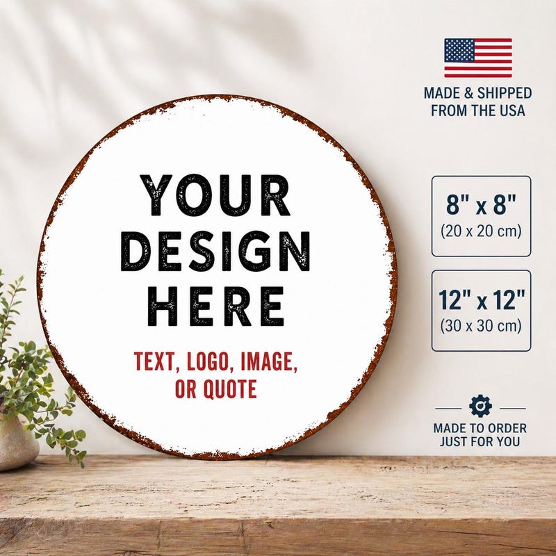 Custom Made Tin Signs - Etsy