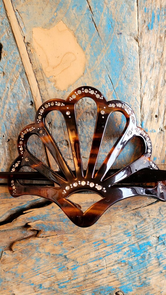 Tortoiseshell Tiara with Swarovsky Crystal Hair Comb … - Gem