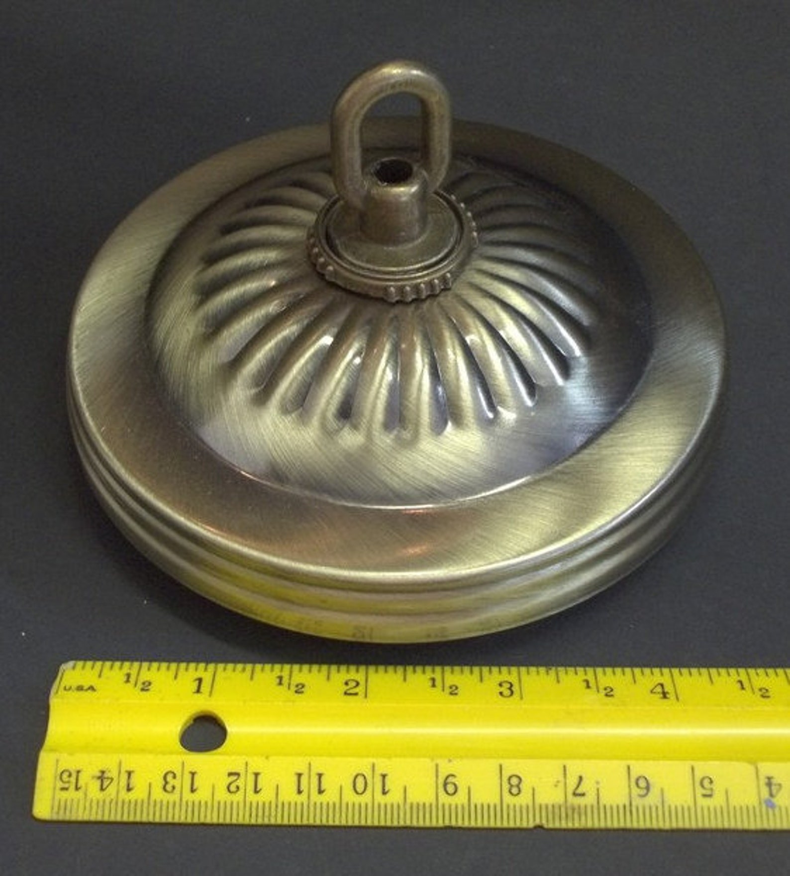 Antique Brass Plated Chandelier Ceiling Canopy Ceiling Cap - Etsy