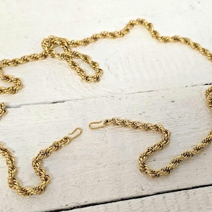 Gold Metal Mesh Coin Purse on Heavy Gold Rope Crossbody Chain by ...