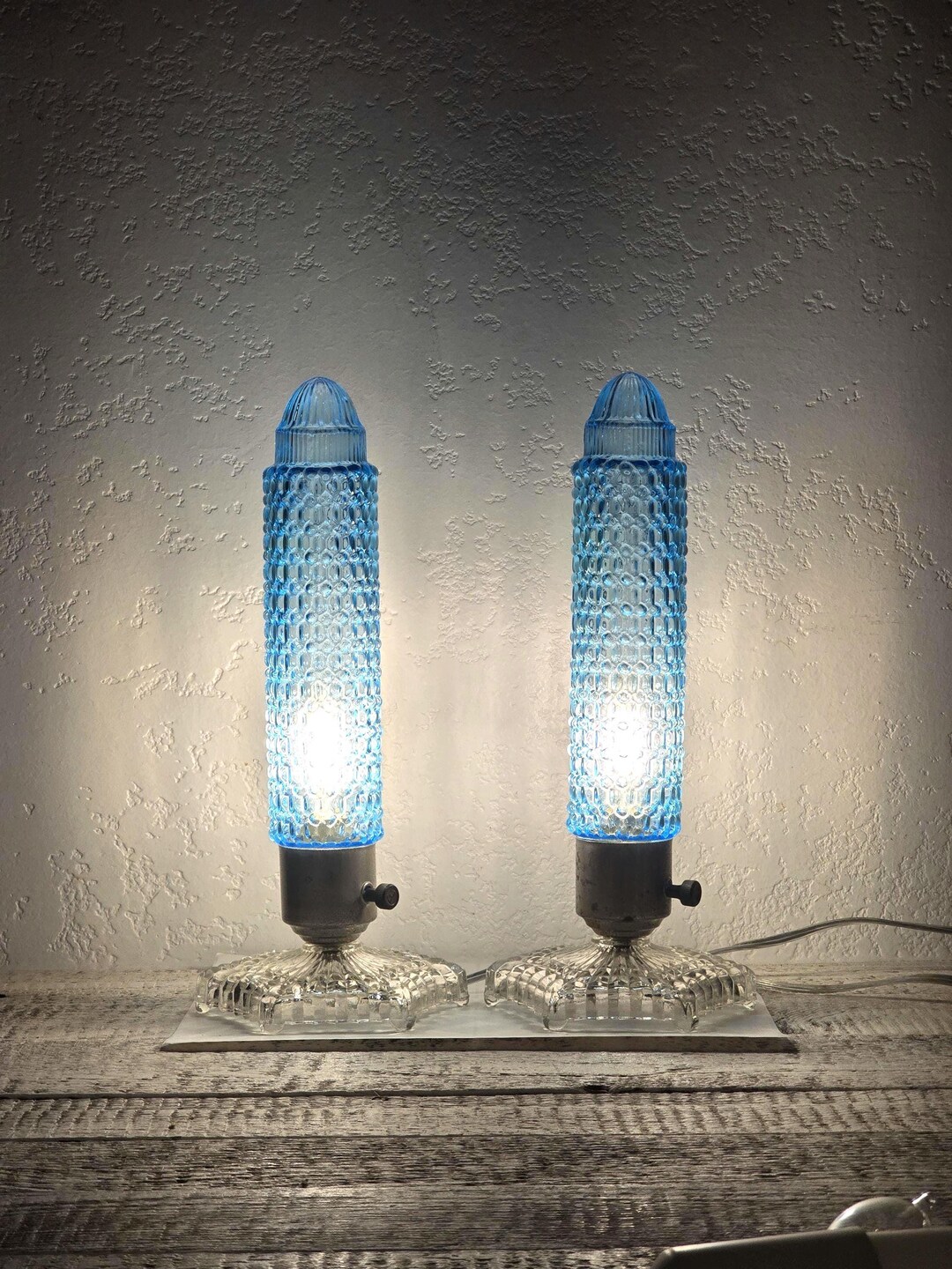 Art Deco Pair of Bullet or Torpedo Boudoir Lamps With New Wiring - Etsy