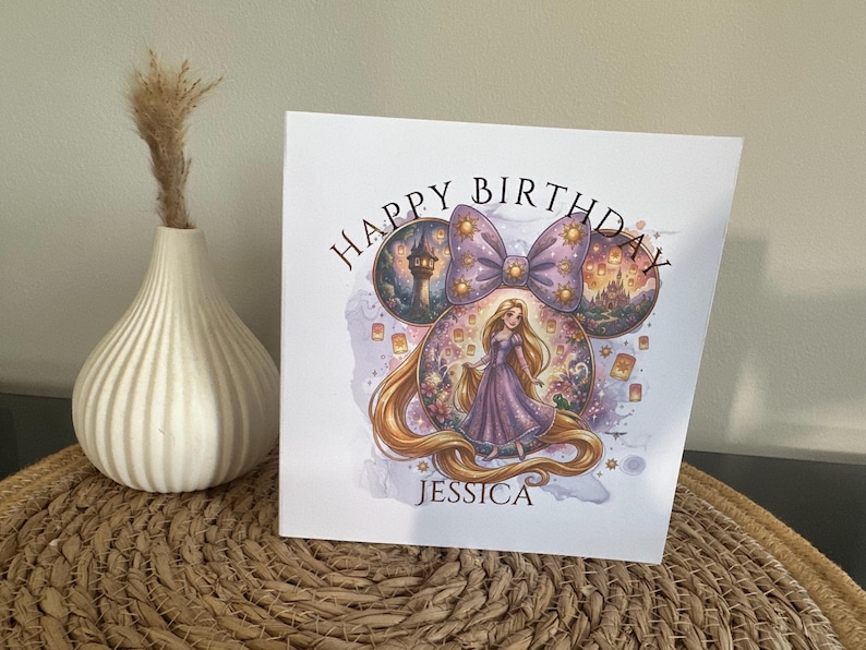 Personalised Princess Birthday Card - Etsy UK