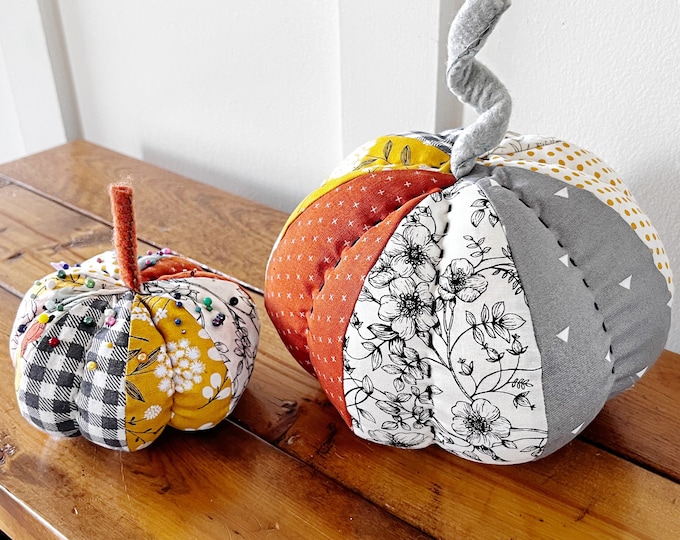 Colorful Fabric Pumpkin Pattern PDF Downloadable File - Etsy