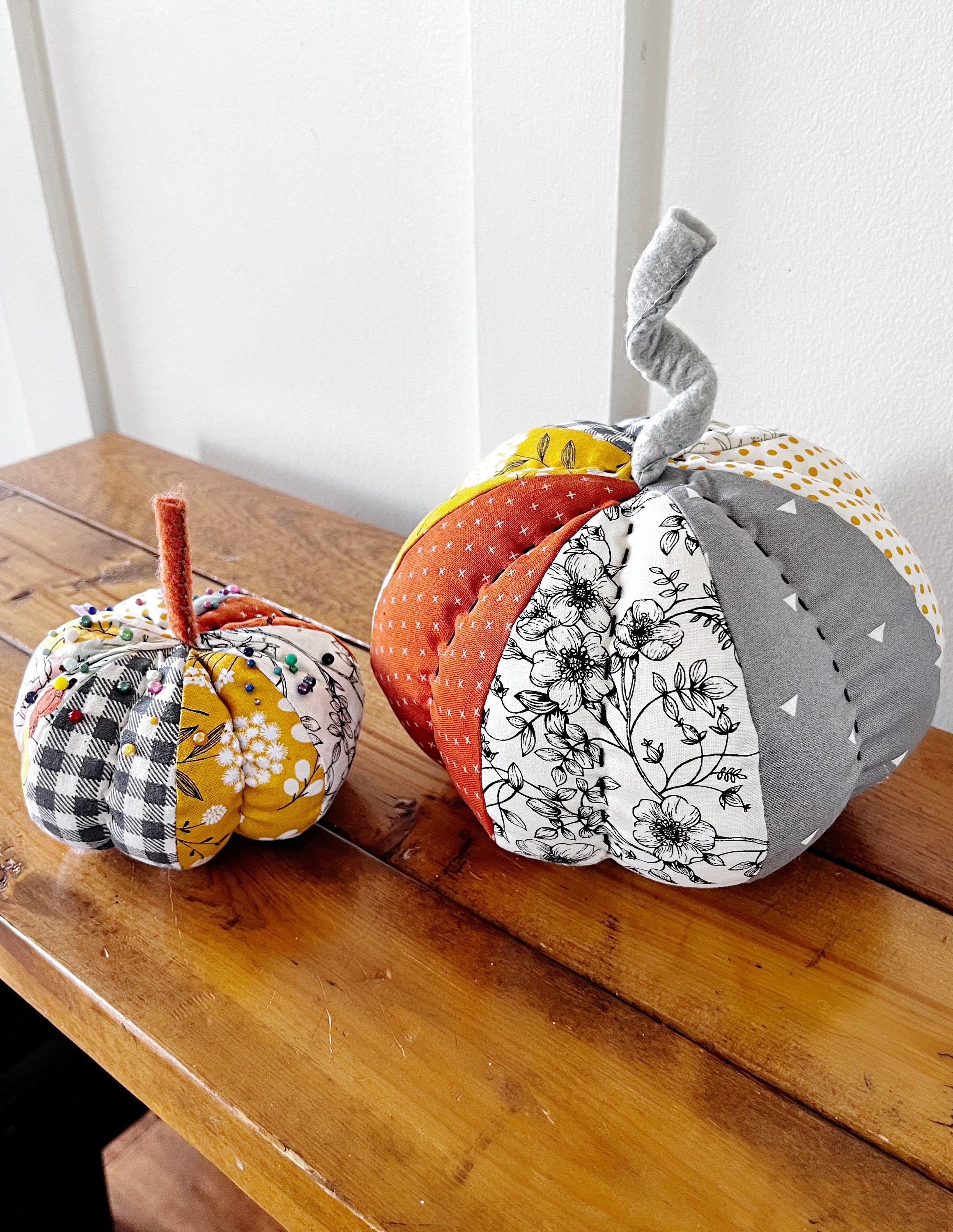 Colorful Fabric Pumpkin Pattern PDF Downloadable File - Etsy