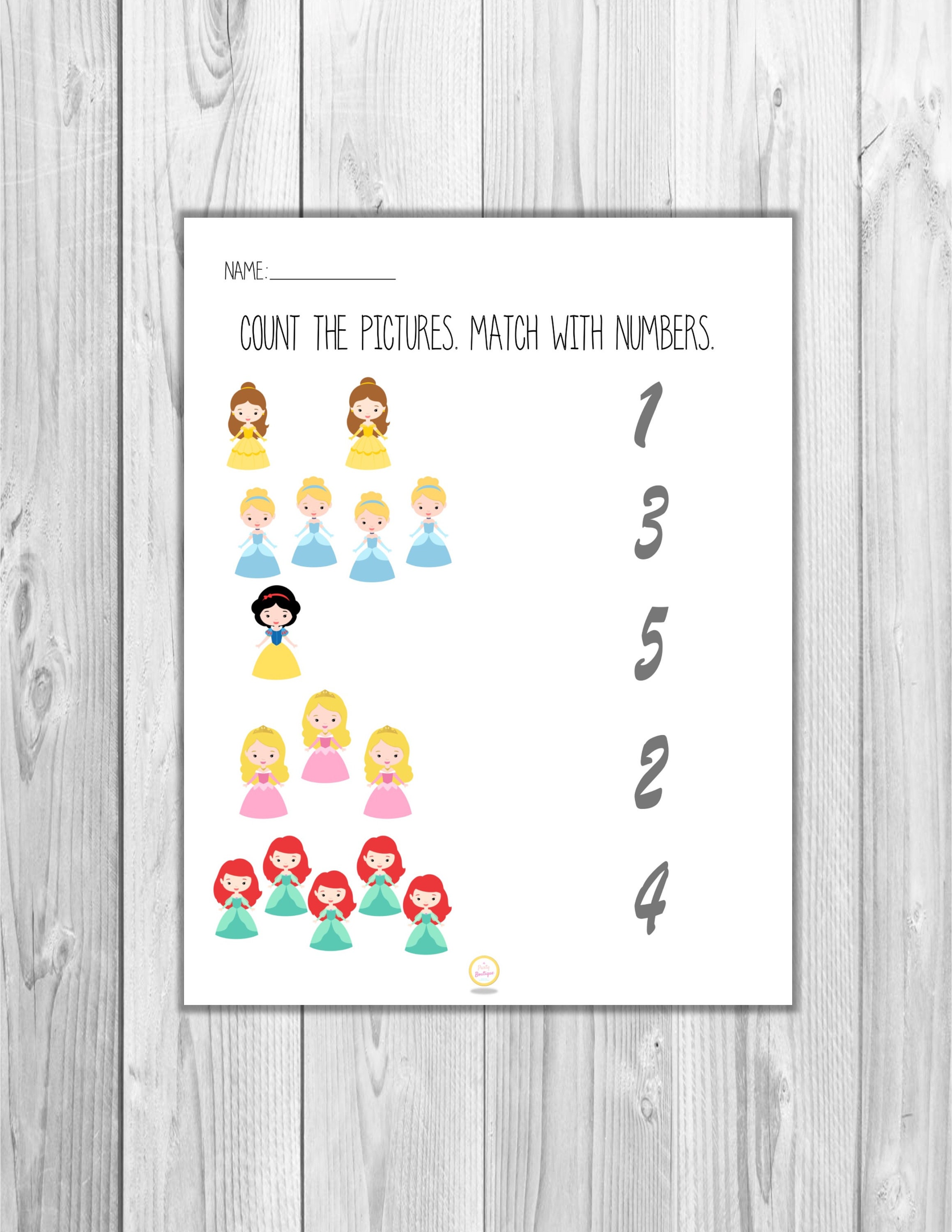 Pre-k Princess Practice Sheets - Etsy