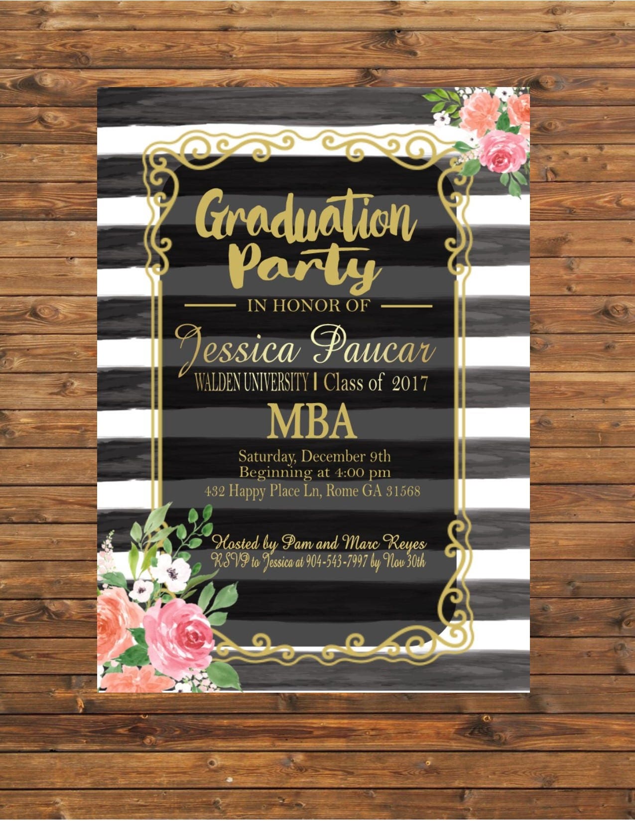 Mba Graduation Announcements