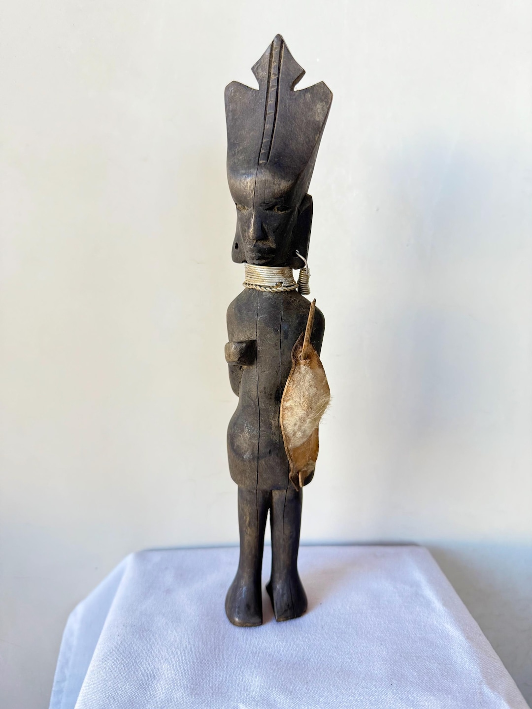Vintage African Tribal Wood Carving Man With Natural Hide Shield - Etsy