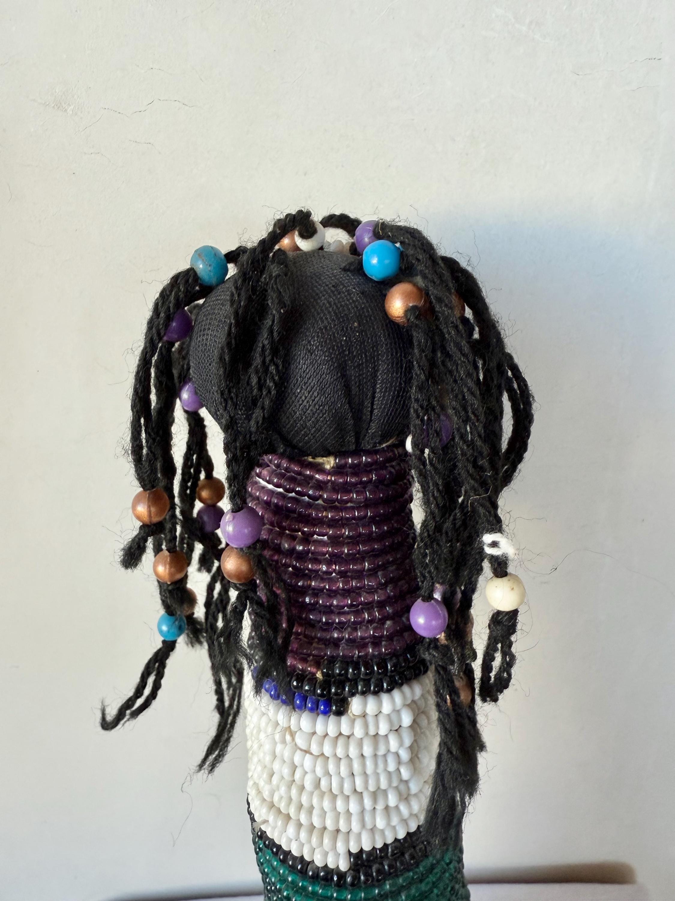 Vintage African Ndebele Folk Art Ceremonial Beaded Doll - Etsy