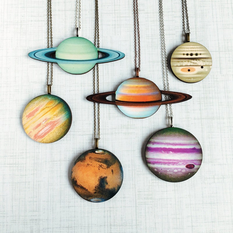 Planet Necklace - Etsy