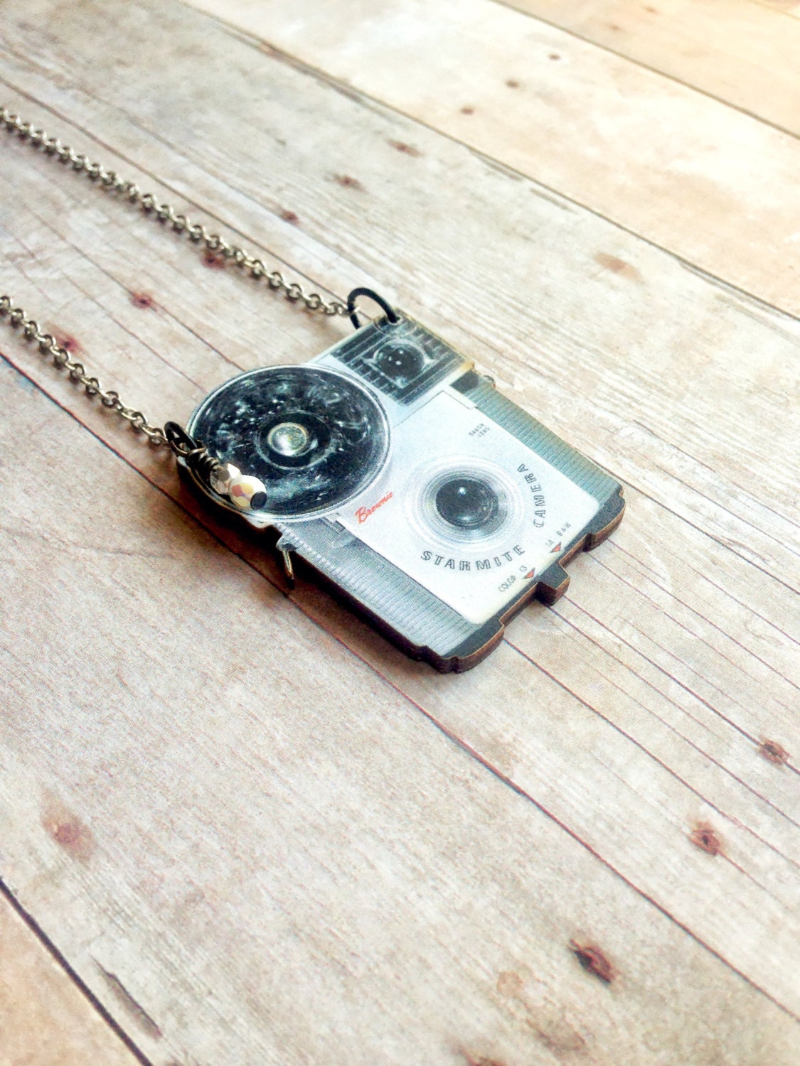 Brownie Camera Necklace Wood Vintage Jewelry - Etsy