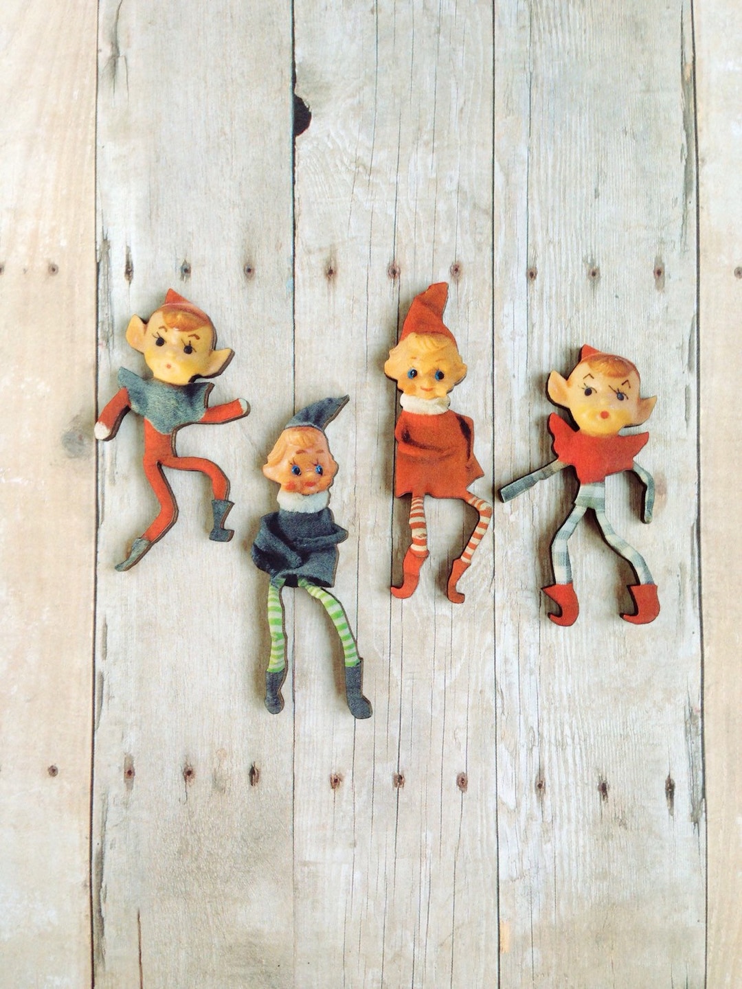 Christmas Pixie Elf Brooch Holiday Pin Stocking Stuffer Hostess Gift ...