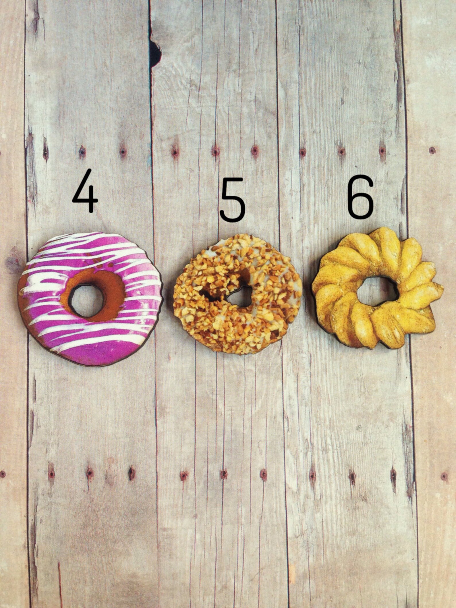 Donut Brooch Bakery Pin Doughnut Jewelry | Etsy