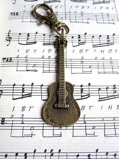 Guitar Keychain Unisex Key Clip Gift for Him Etsy Dudes - Etsy