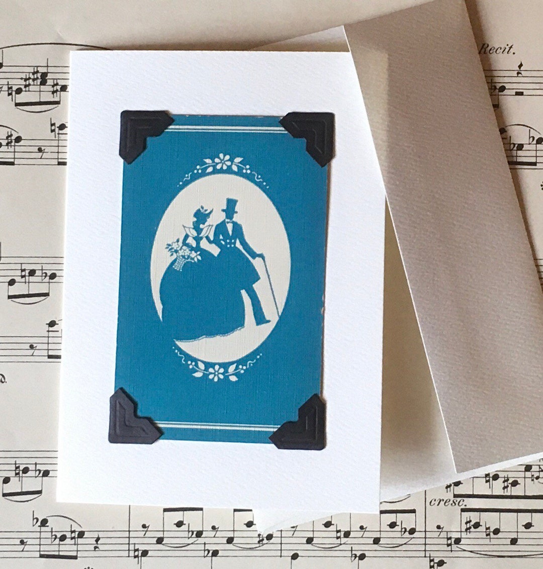 Historical Fashion Greeting Card: Featuring an Authentic Vintage ...