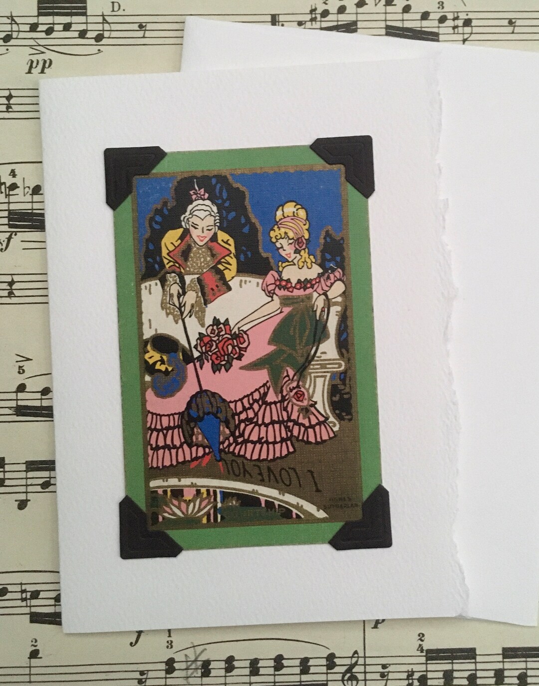 Vintage Greeting Card: Blank Inside, 1920s-1930s Authentic Vintage ...