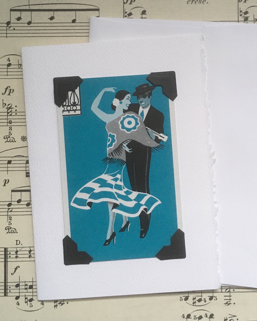 Historical Costume Greeting Card: Featuring an Authentic Vintage ...