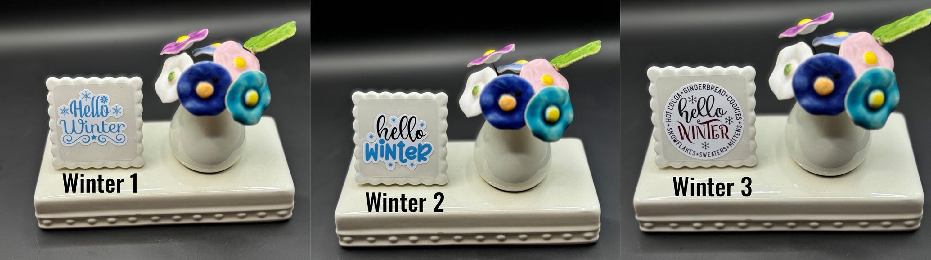 Hello Season Cling Bundle (4 Clings) for Nora Fleming Simple Scallop ...