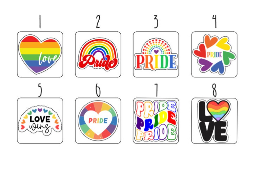 Pride Cling for Nora Fleming Bases (multiple Sizes) - Etsy