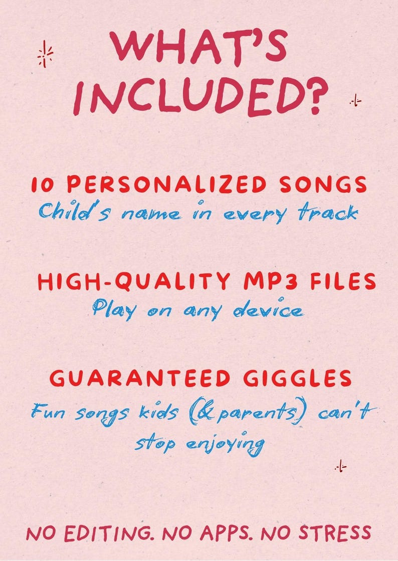 Cassandra: Personalized Songs for Kids | Custom Birthday Playlist - Etsy