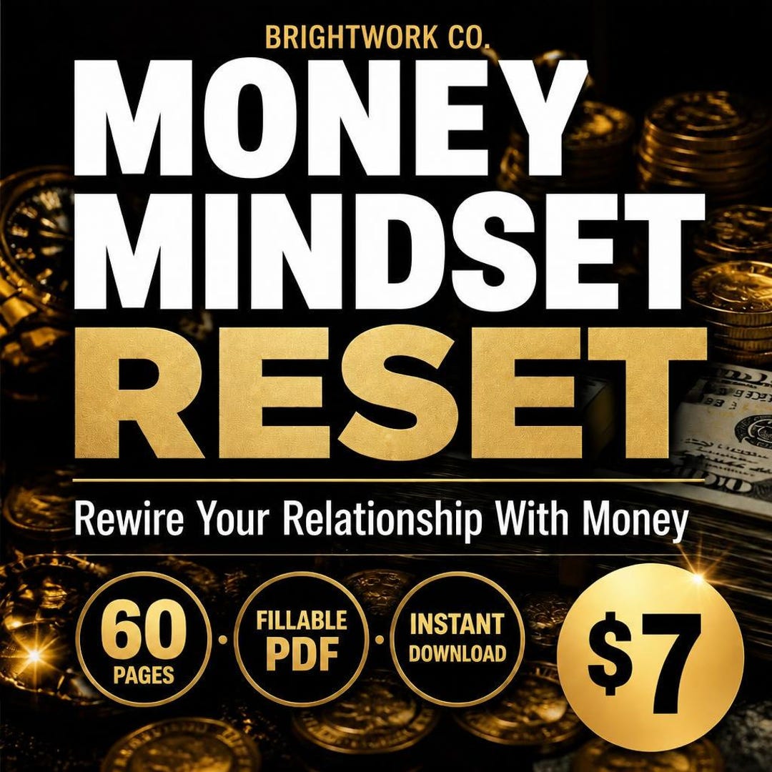 Money Mindset Reset Guide & Planner | Rewire Wealth Beliefs (PDF ...