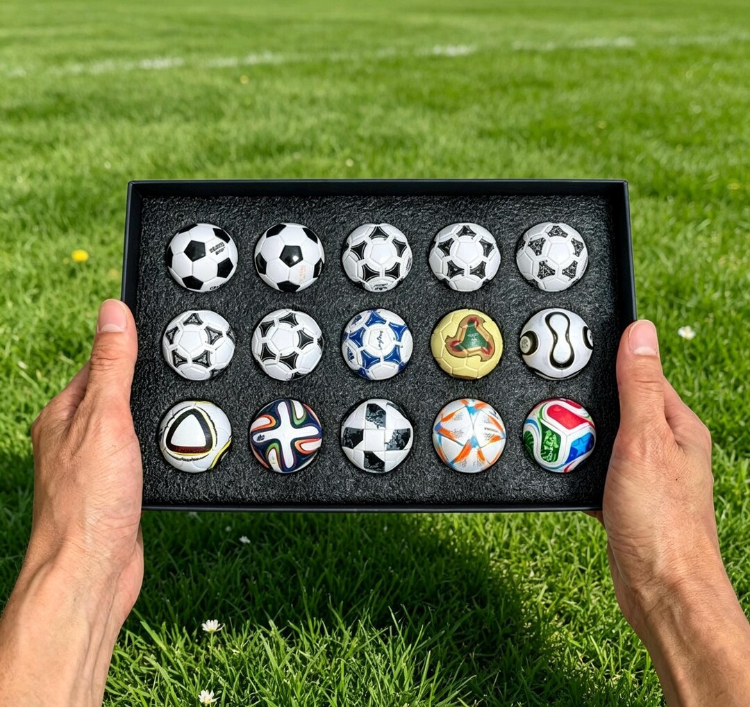 Miniature Footballs From the 1970-2026 World Cups, Collectible, 15 ...
