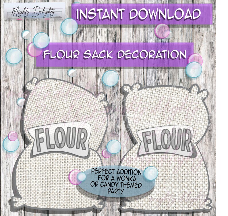 Flour Sack Oversized Decoration Print at Home - Etsy