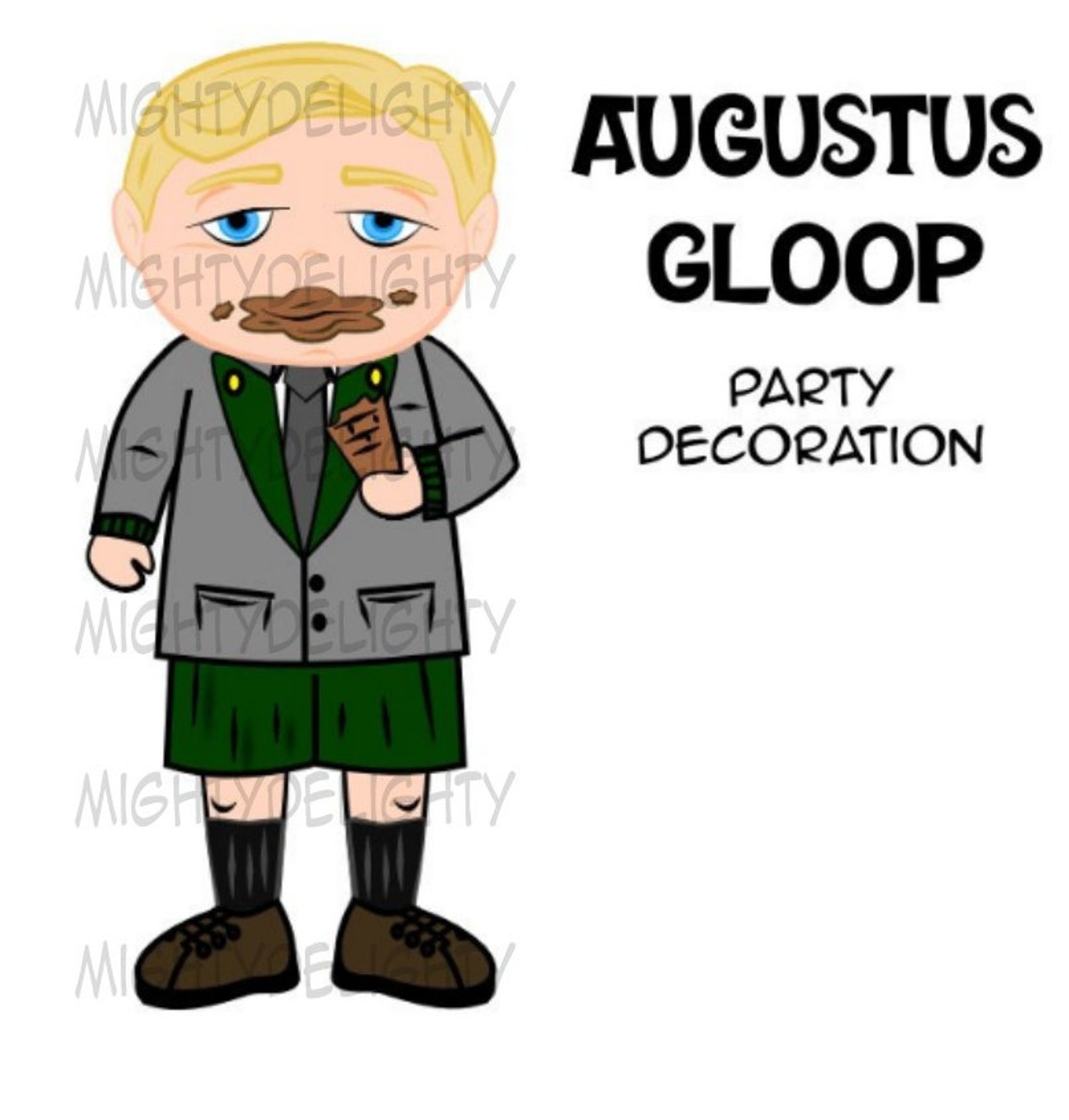 Augustus Gloop Party Decoration Stands 23 Inches Tall - Etsy
