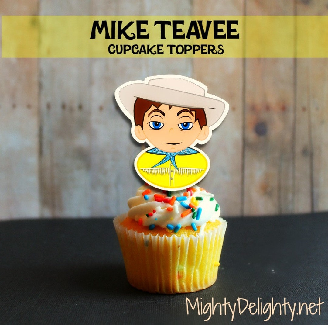 Cowboy Mike Cupcake Toppers - Etsy